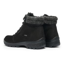 Ara Damen Winterboots "SAAS FEE", Gr. 7,5schwarz, Filz, Textil, Veloursleder, Basic, Schuhe, mit Rei&szlig;verschuss, G-Weite