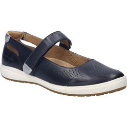 Josef Seibel Damen Slipper "Caren 68, indigo-kombi", Gr. 37, blau, Obermaterial: 100% Rindsleder Leather cow., Schuhe