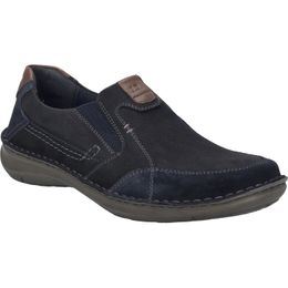 Josef Seibel Herren Slipper "New Anvers 01, dunkelblau-kombi", Gr. 41, blau, Obermaterial: 100% Rindsleder Leather cow., Schuhe