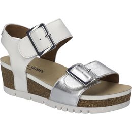 Josef Seibel Damen Sandale "Quinn 02, silber-kombi", Gr. 38, silber, Obermaterial: 100% Rindsleder Leather cow., Schuhe