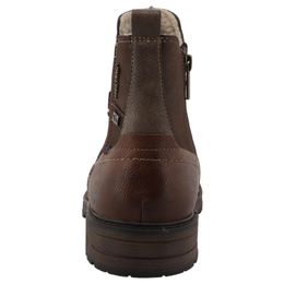 Mustang Shoes Herren Chelseaboots "Marian", Gr. 41mokka, Elastischer Einsatz, Lederimitat, Schuhe, Stiefelette, Boots mit Warmfutter