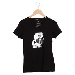 K by KARL LAGERFELD Karl Lagerfeld T-Shirt Damen Gr&ouml;&szlig;e S Second Hand schwarz