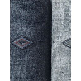 Rogo Damen Socken, Gr. 2, bunt, 98% Baumwolle, 2% Elasthan, Socken