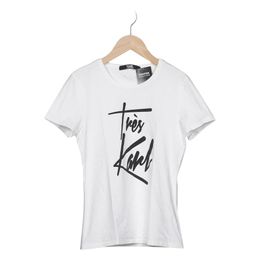 K by KARL LAGERFELD Karl Lagerfeld T-Shirt Damen Gr&ouml;&szlig;e S Second Hand wei&szlig;