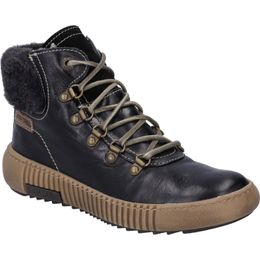 Josef Seibel Damen Stiefelette "Maren 17, schwarz-multi", Gr. 39, schwarz, Obermaterial: 80% Rindsleder Leather cow. 20% Textilmaterial TEXMAT.,