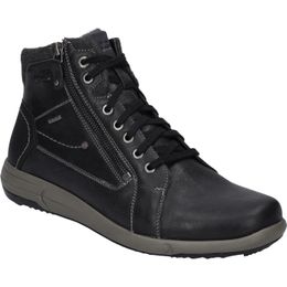 Josef Seibel Herren Stiefelette "Enrico 55, schwarz", Gr. 40, schwarz, Obermaterial: 80% Rindsleder Leather cow. 20% Textilmaterial TEXMAT., Schuhe