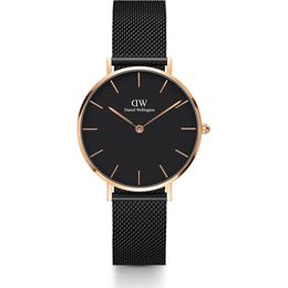 Daniel Wellington Analog Watch 'Petite Ashfield RG Black' female Black size One Size