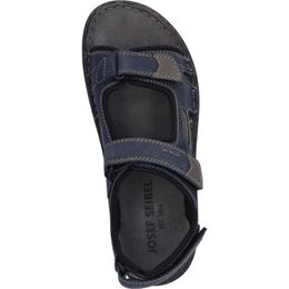 Josef Seibel Herren Sandale "Vincent 08, jeans-kombi", Gr. 41, blau, Obermaterial: 80% Rindsleder Leather cow. 20% Textilmaterial TEXMAT., Schuhe