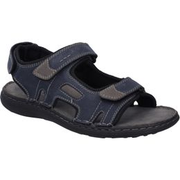 Josef Seibel Herren Sandale "Vincent 08, jeans-kombi", Gr. 41, blau, Obermaterial: 80% Rindsleder Leather cow. 20% Textilmaterial TEXMAT., Schuhe