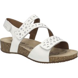 Josef Seibel Damen Sandale "Tonga 91, weiss-silber", Gr. 38, wei&szlig;, Obermaterial: 100% Rindsleder Leather cow., Schuhe
