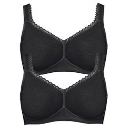SuSa Bra 'Organic Cotton' female Black size 90