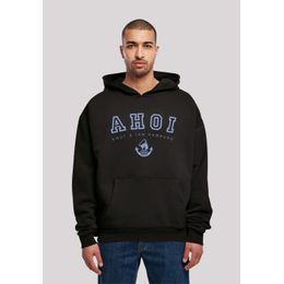 F4NT4STIC Herren Kapuzenpullover "Hoodie Ahoi Knut & Jan Hamburg", schwarz, Gr. M, Obermaterial: 100% Baumwolle, Pullover, Print