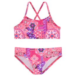 Buffalo M&auml;dchen Bustier-Bikini "Shari Kids", pink, Gr. 158, Paisleymuster, Polyamid, Bikini-Sets, mit verspieltem Print