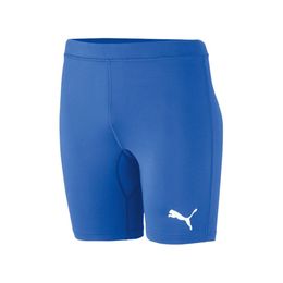 Puma Sportshorts 'Liga' Jungen Gr&ouml;&szlig;e 152 blau / wei&szlig;