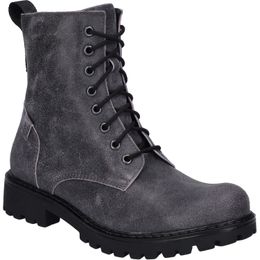 Josef Seibel Damen Stiefel "Marta 16, asphalt-viola", Gr. 36, grau, Obermaterial: 100% Rindsleder Leather cow., Schuhe