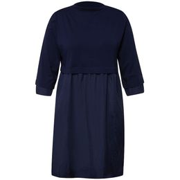 Ulla Popken Kleid Damen Gr&ouml;&szlig;e 54/56 marine Winterkleid