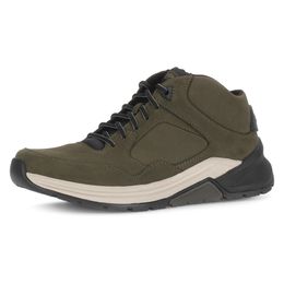 Herren Sneaker, Gabor Rollingsoft, Gr. 9khaki, Nubukleder, Schuhe, Freizeitschuh, Halbschuh, Schn&uuml;rer in Bequemweite G (= weit)