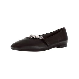 Gabor Damen Ballerina "Gabor Ballerinas Nappaleder", Gr. 41schwarz, Nappaleder, Schuhe