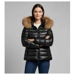 Blauer f&uuml;r Damen. 25WBLDC03099 Arcadia Mantel schwarz (M), L&auml;ssig, Polyester, Langarm