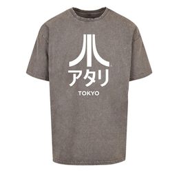 F4NT4STIC T-Shirt 'Atari Tokyo Retro Arcade Games' Herren Gr&ouml;&szlig;e 5XL dunkelgrau / wei&szlig;