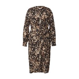 Only Carmakoma Kleid 'CARFIONE' Damen Gr&ouml;&szlig;e 46 beige / braun / schwarz Winterkleid