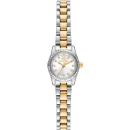 Quarzuhr Michael Kors "MICRO PETITE LEXINGTON", gold (edelstahlfarben, gelbgoldfarben), Armbanduhren, Damen, Quarzuhr, Armbanduhr, Damenuhr, Edelstahlarmband, analog, Glassteine