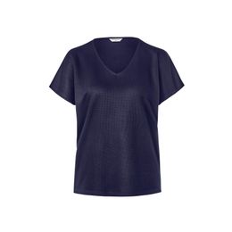 Tchibo - Strukturiertes Shirt - Damen - Gr. XL - dunkelblau