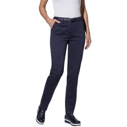 CR&Eacute;ATION L Damen Chinohose inklusive G&uuml;rtel marine Gr&ouml;&szlig;e 19