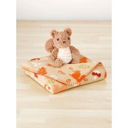 Decke mit Eichh&ouml;rnchen