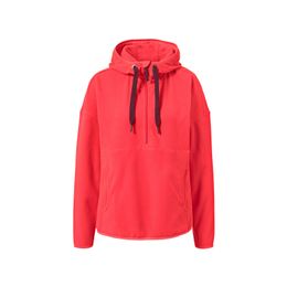 Tchibo - Kapuzen-Fleecepullover - Damen - Gr. S - rot