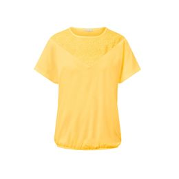 Tchibo - Blusenshirt mit Stickerei - Damen - Gr. XXL - gelb