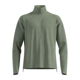 Odlo Grid Fleece Mid Layer 1/2 Zip Bekleidung Herren gr&uuml;n L