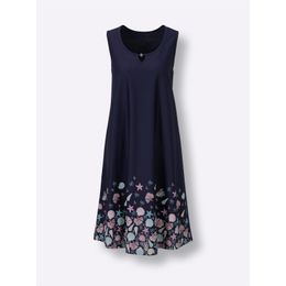 feel good Damen Sommerkleid, marine-aqua, Gr&ouml;&szlig;e 52/54
