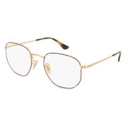 Ray-Ban RX6448 Brille Unisex | Fassung: Vollrand, Quadratisch, Havanna Gold
