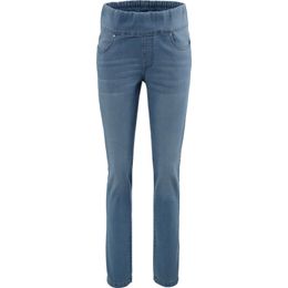 Damen Jeans mit hohem Dehnbund blue-bleached, Gr&ouml;&szlig;e 56