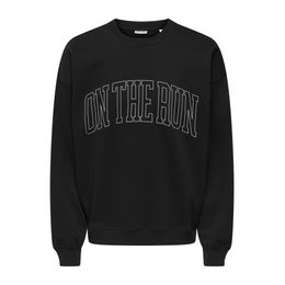 Only & Sons Only & Sons Sweatshirt 'ONSTURNER' Herren Gr&ouml;&szlig;e S schwarz / wei&szlig;
