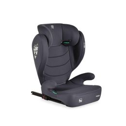 Moni Kindersitz i-Race i-Size 100-150 cm Isofix R&uuml;ckenlehne abnehmbar Kopfst&uuml;tze grau