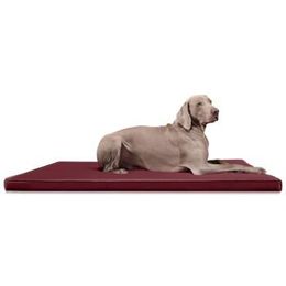 tierlando CARLOS Ortho-Medic - Orthop&auml;dische Hundematte dunkelrot 1 m, 6 cm, 80 cm