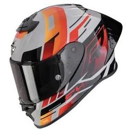 Scorpion Exo-R1 Evo II Air Adrenaline Integralhelm Grau / Rot / Orange L