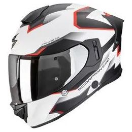 Scorpion EXO-530 Air Clip Integralhelm Matt-Wei&szlig; / Schwarz / Rot M