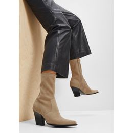 bonprix Stiefeletten mit elastischem Schaft, braun, Gr.41, Modische Stiefelette mit elastischem Schaft