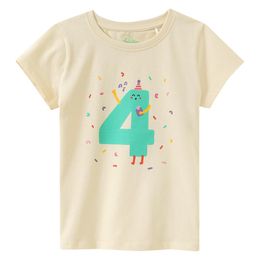 Topolino M&auml;dchen T-Shirt mit Geburtstagszahl 4