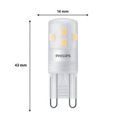 Philips LED-Stiftsockellampe G9 1,9W 220lm 2700K matt 6er