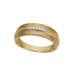 Diamantring Firetti "Schmuck Geschenk Gold 333 Damenring Goldring Diamant" Gr. 18, gold (gelbgoldfarben, wei&szlig;goldfarben), Fingerringe, Damen, 18, 0,04 P2 = erkennbare Einschl&uuml;sse, Diamanten Gelbgold 333, Diamanten, Gelbgold 333, Diamantring, mit Brillanten