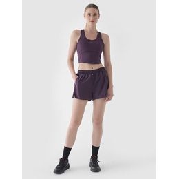 4F Trainingsshorts in Lila - 60% | Gr&ouml;&szlig;e M | Damenhosen