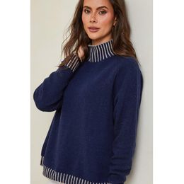 So Cachemire Pullover "Csepreg" in Dunkelblau - 74% | Gr&ouml;&szlig;e M | Damen-pullover-cardigans