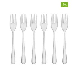 Maku 6er-Set: Edelstahl-Kuchengabeln - (L)14,1 cm - 13% | Gedeckter-tisch