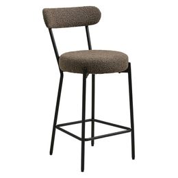 House Nordic Hocker "Badalona" in Braun/ Schwarz - (B)46 x (H)90 x (T)39 cm - 57% | Sitzmoebel