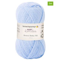 Schachenmayr since 1822 10er-Set: Kunstfasergarne ''Bravo Baby'' in Hellblau - 10 x 50 g - 54% | Kreativbedarf-diy