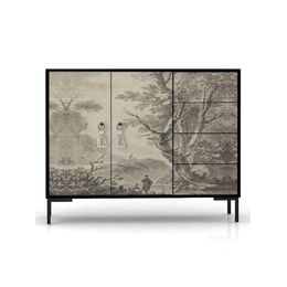 Madre Selva Sideboard "Wilma" in Beige/ Grau - (B)113 x (H)75 x (T)45 cm - 54% | Regale
